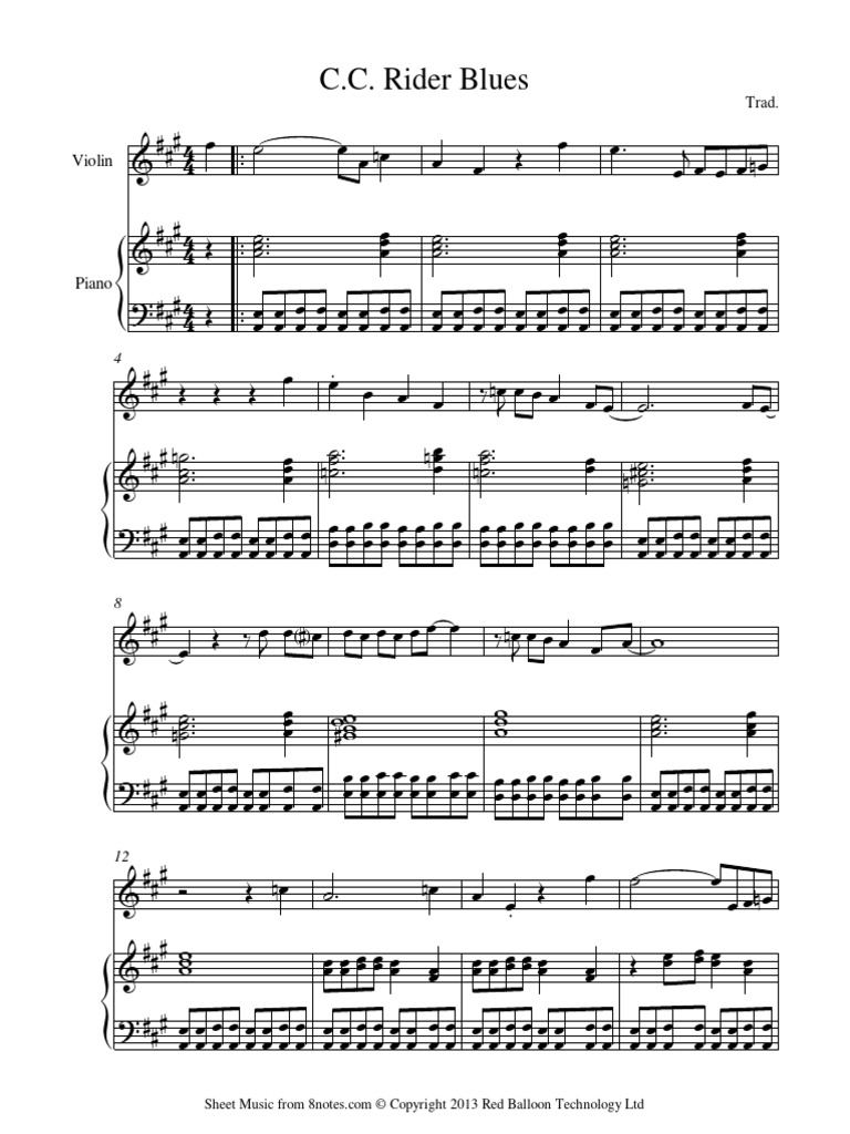 CC Rider Blues | PDF