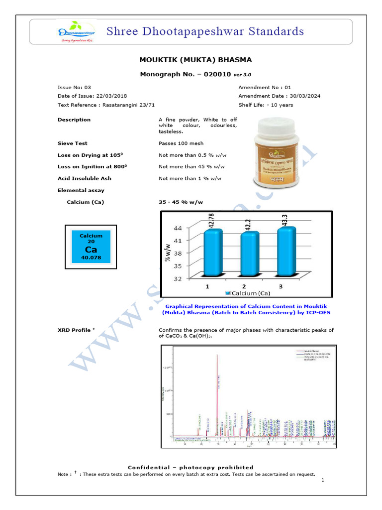 Mouktik Mukta Bhasma | PDF | Biology | Microbiology