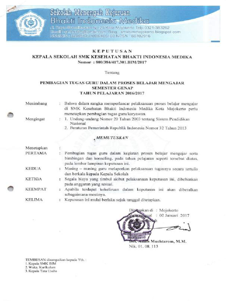 SK Mengajar 2016-2017 Genap_compressed | PDF