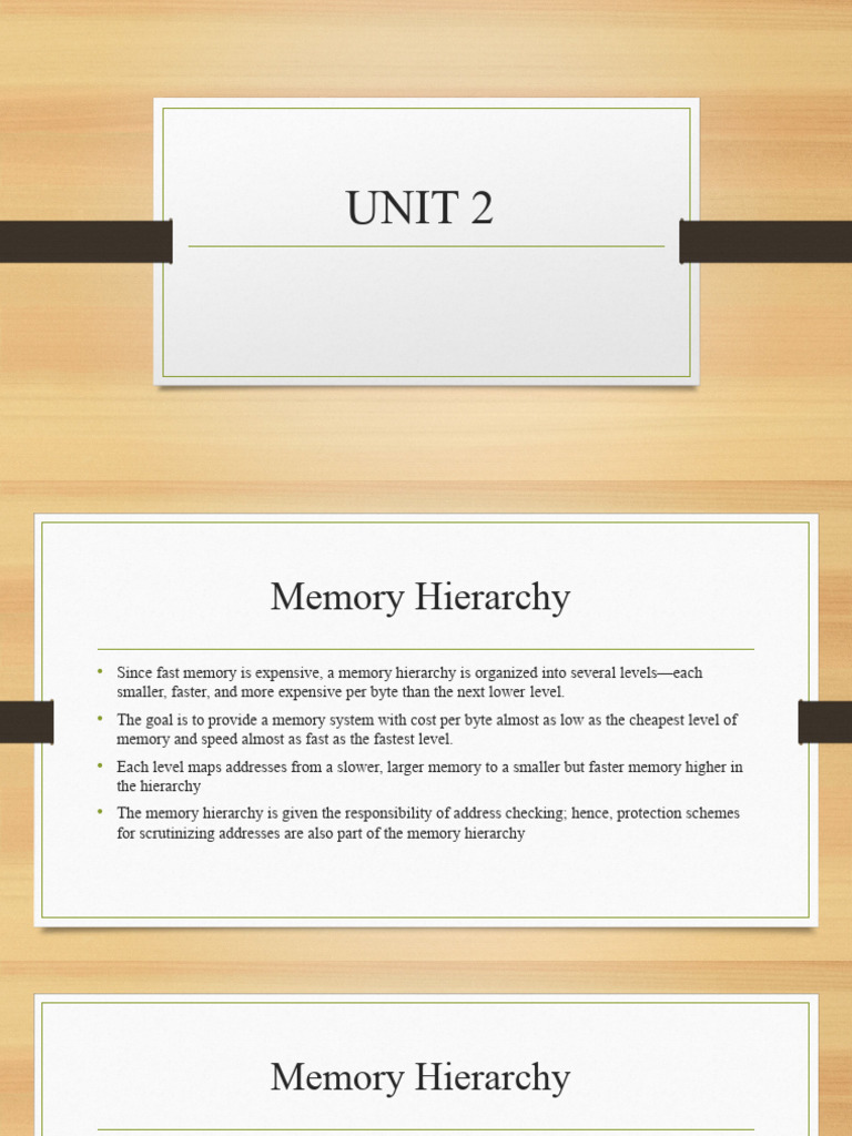 ACA Unit 2 | PDF | Cpu Cache | Hard Disk Drive ACA Unit 2 | PDF | Cpu Cache | Hard Disk Drive