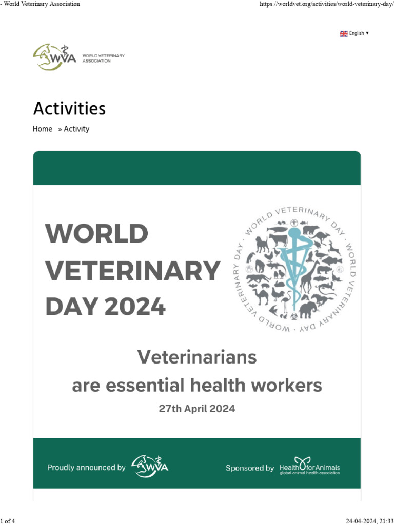 World Veterinary Association | PDF | Veterinary Medicine | Health Care