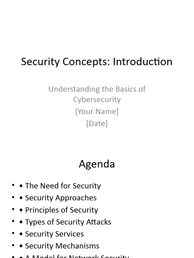 Security Concepts Introduction | PDF | Cryptography | Information Security