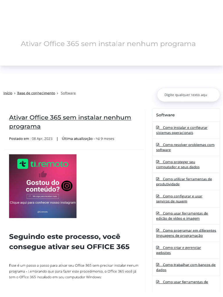 Ativar Office 365 CMD | PDF