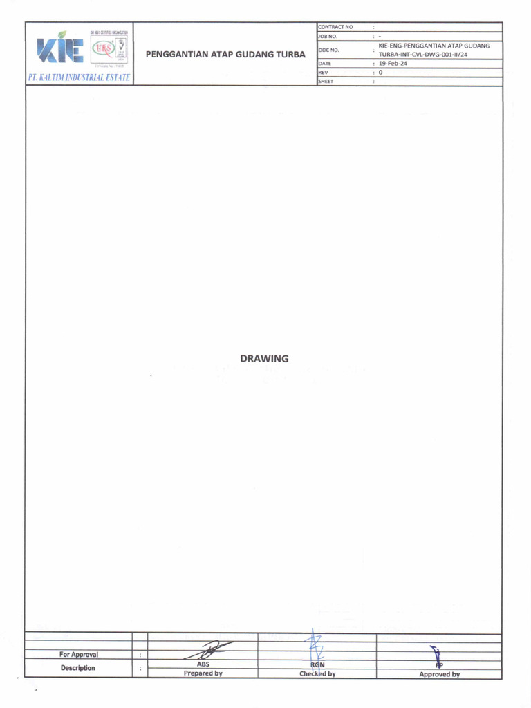 DRAWING Penggantian Atap Gudang Tursina Barat | PDF