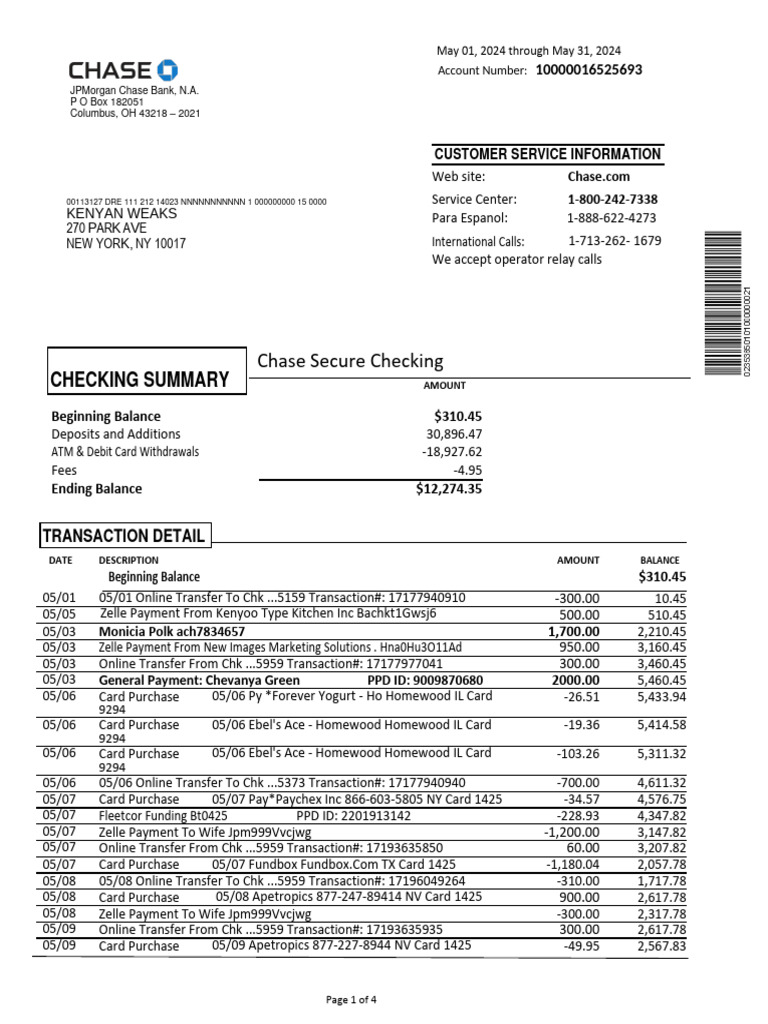 Kenyan Weaks | PDF | Transaction Account | Payments