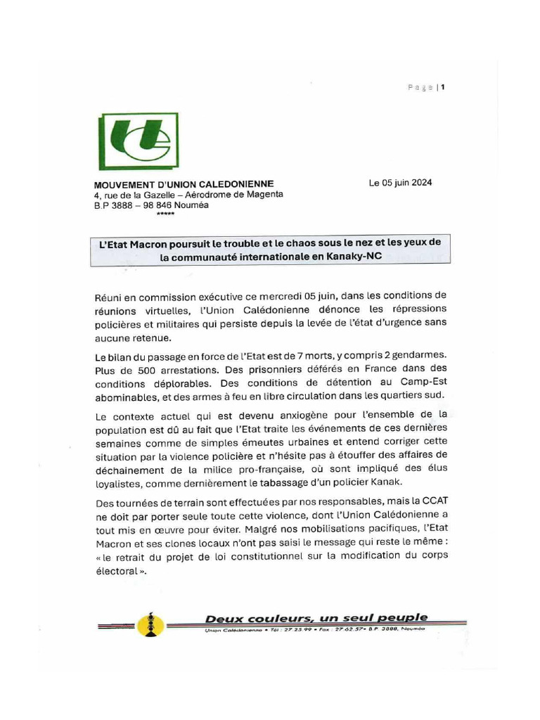 2024.06.05 Communiqué UC | PDF