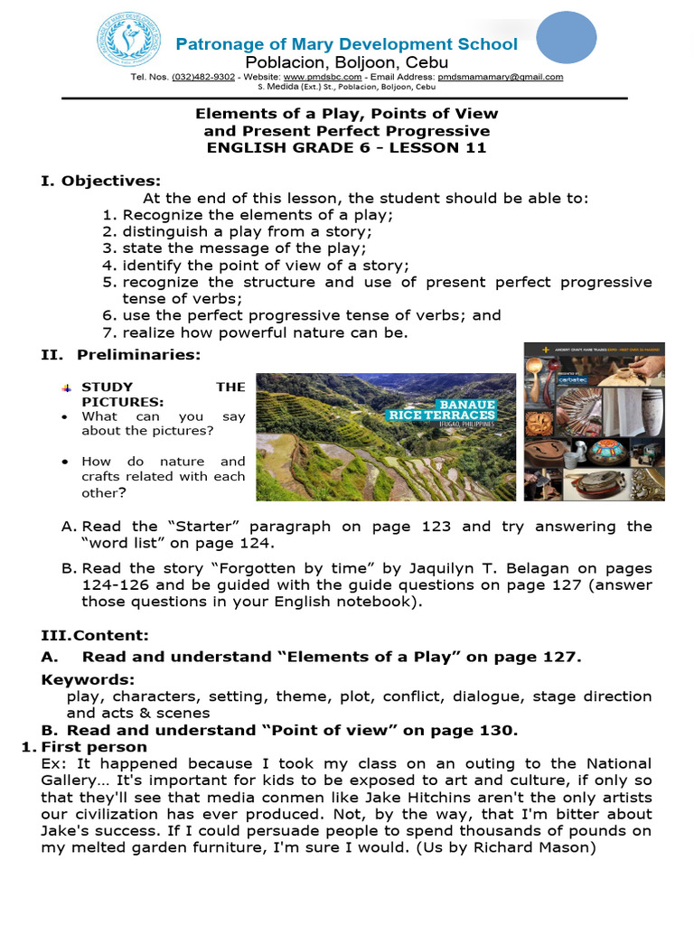 Learning Packet in English 6 - LESSON 11 | PDF | English Language ...