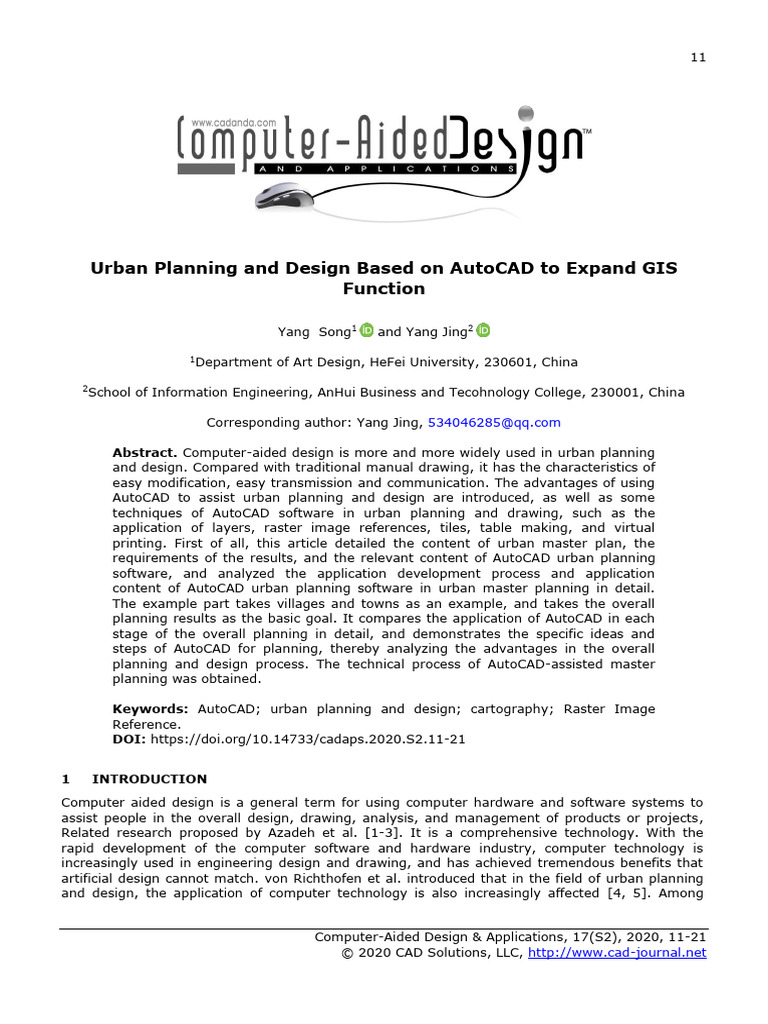 CAD ForUrbanPlanning | Download Free PDF | Geographic Information System | Computer Aided Design