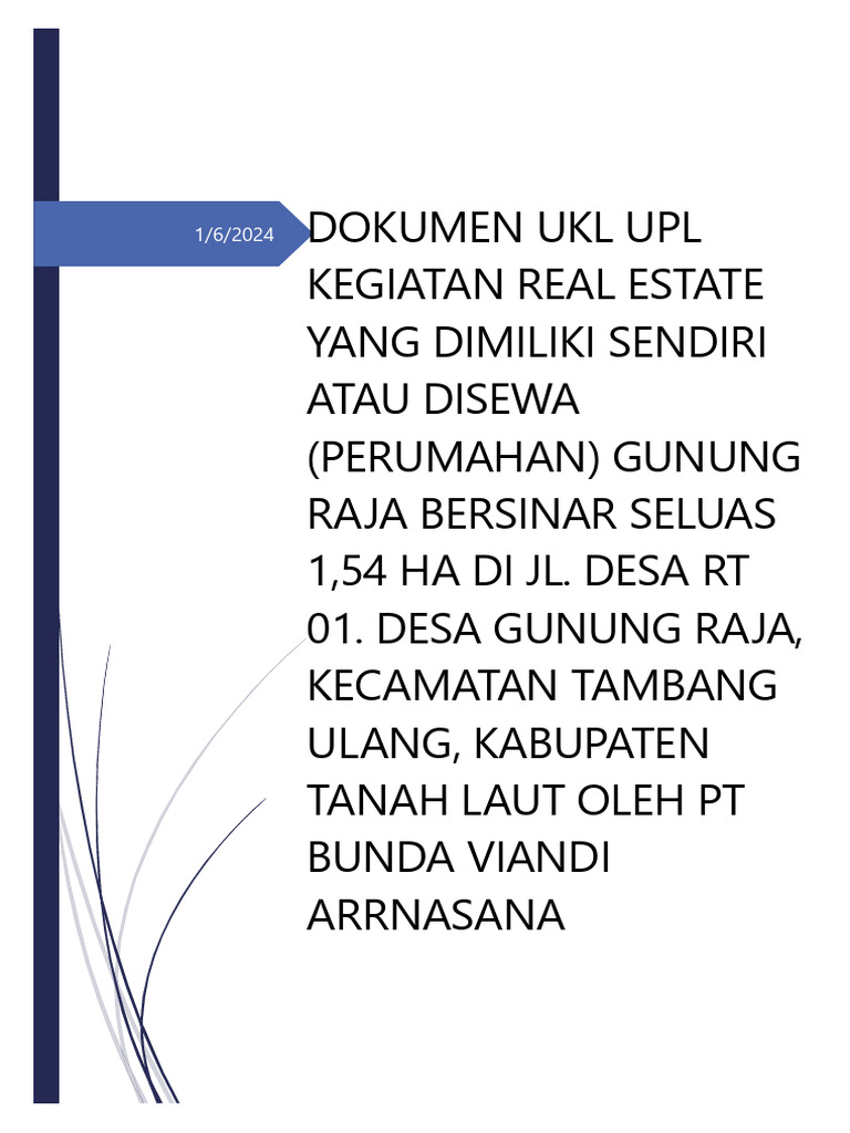 Revisi UKL UPL BVA | PDF