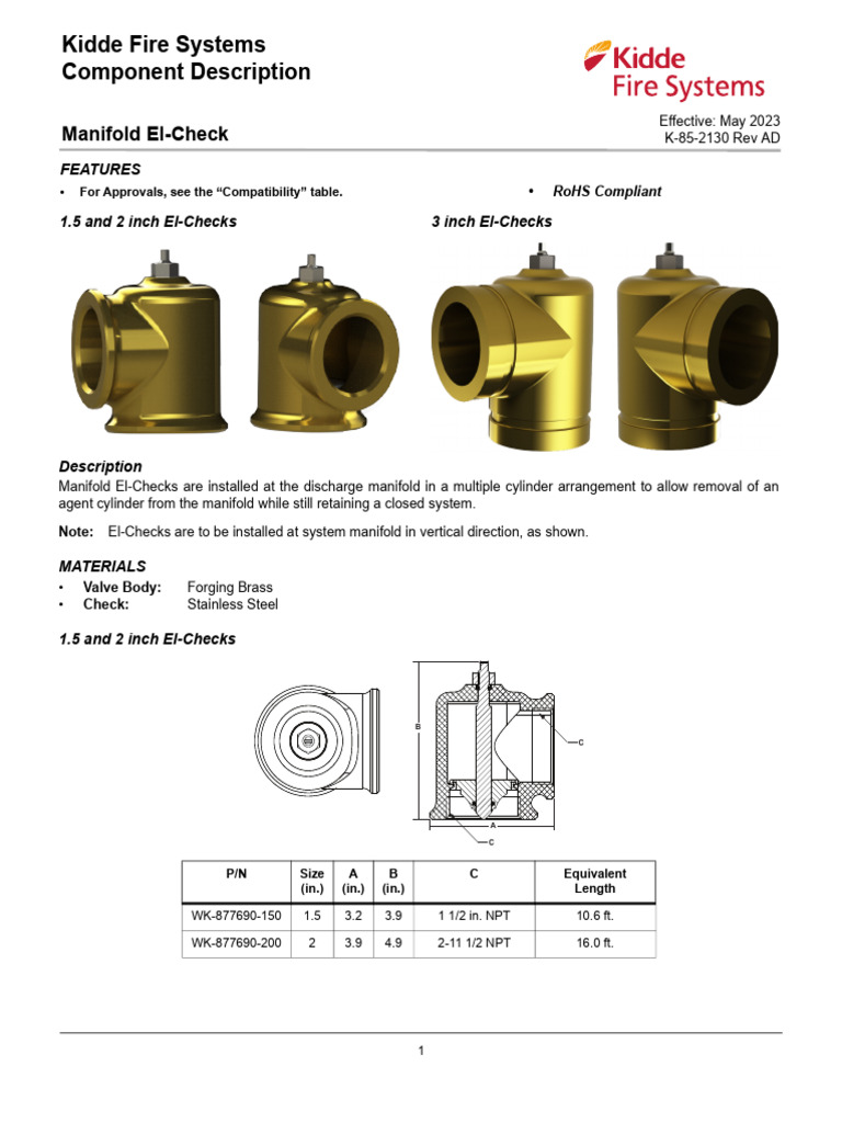 Manifold El-Check - WK-877690-200 | PDF | Technology & Engineering