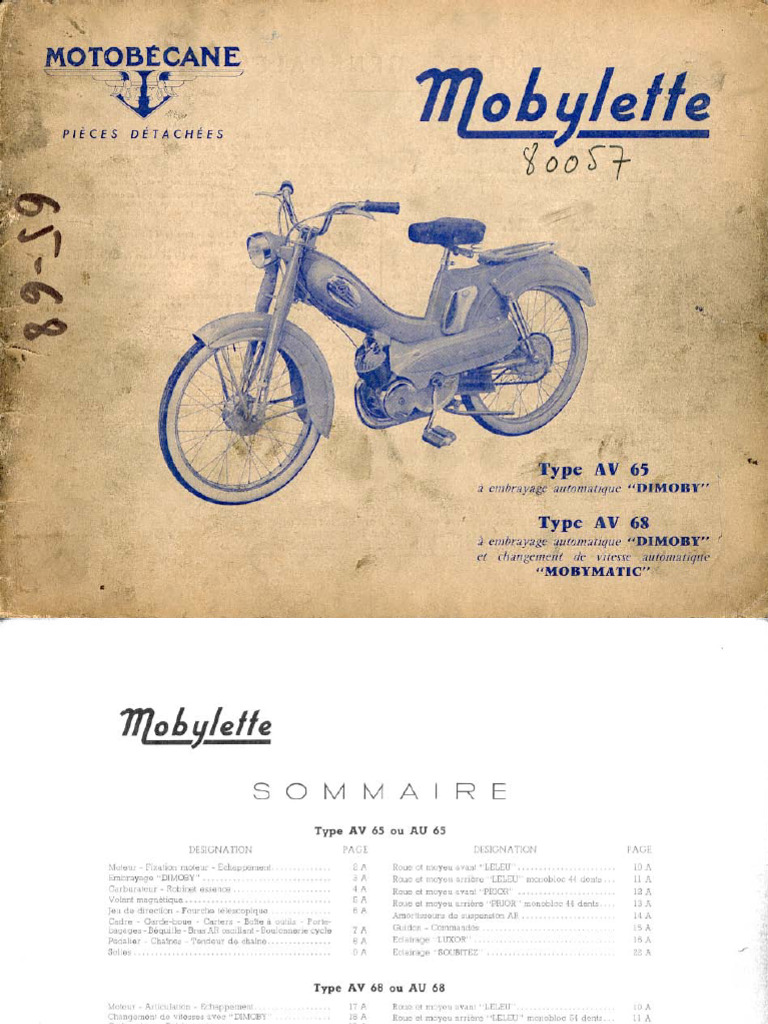 Mpr-Av6568 Pieces Av 65 Et AV68 | PDF