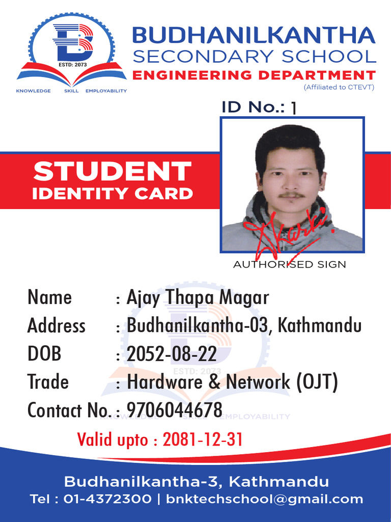All Ojt Id Card | PDF | Citizenship | Government And Personhood