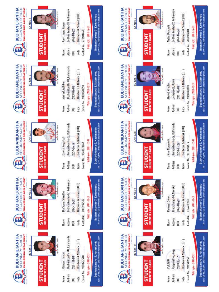 Setting All Ojt Id Card | PDF | Citizenship | Access Control