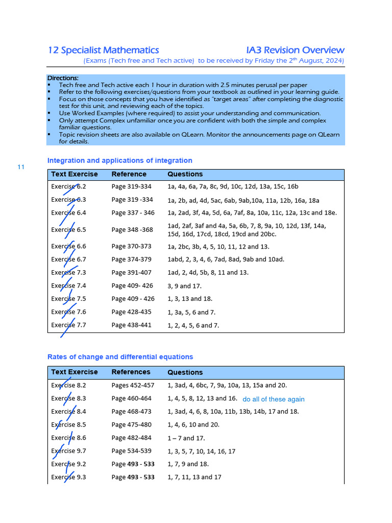 IA3 - Revision Overview-1 | PDF | Cognition
