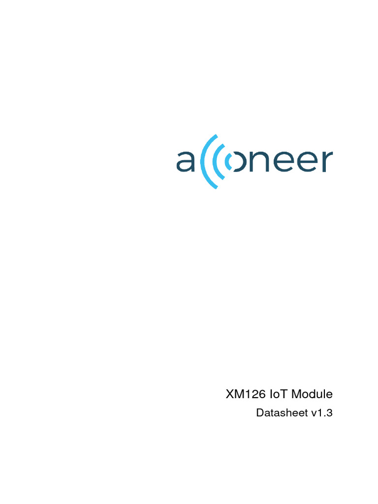 XM126-Datasheet-1 | Download Free PDF | Electronics | Computer Science