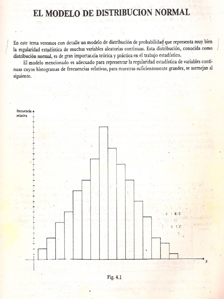 Distribución Normal I | PDF | Distribución normal | Histograma
