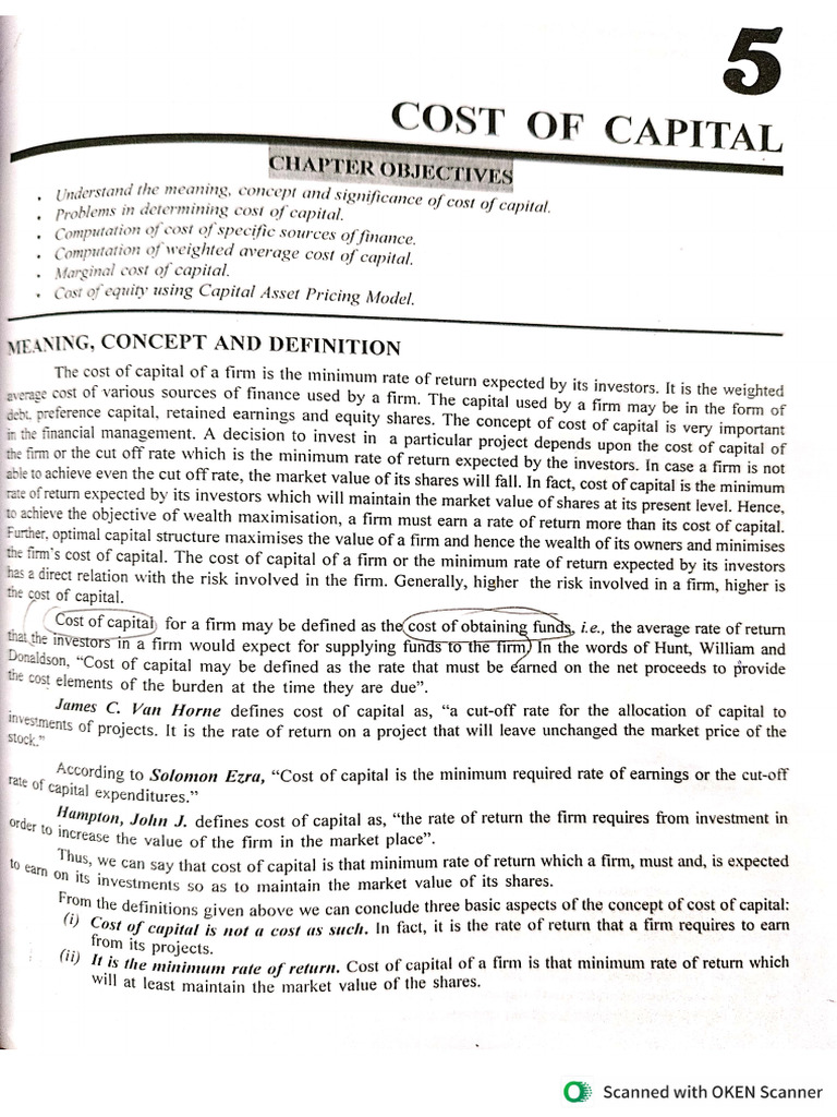 Cost of Capital | PDF