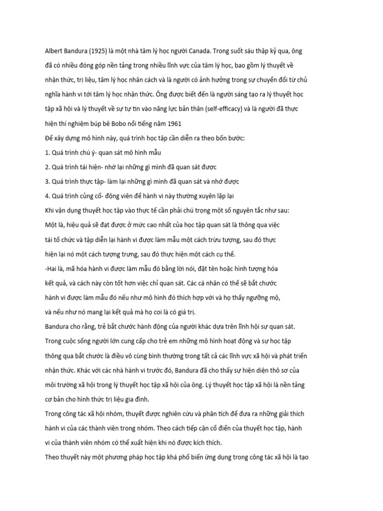 Albert Bandura | PDF