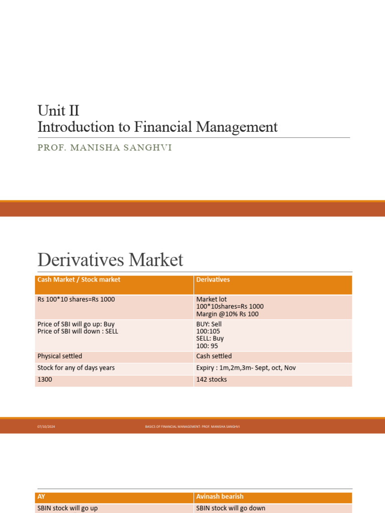 Basics of Financial Management Unit 2 | PDF | Dividend | Profit (Economics)