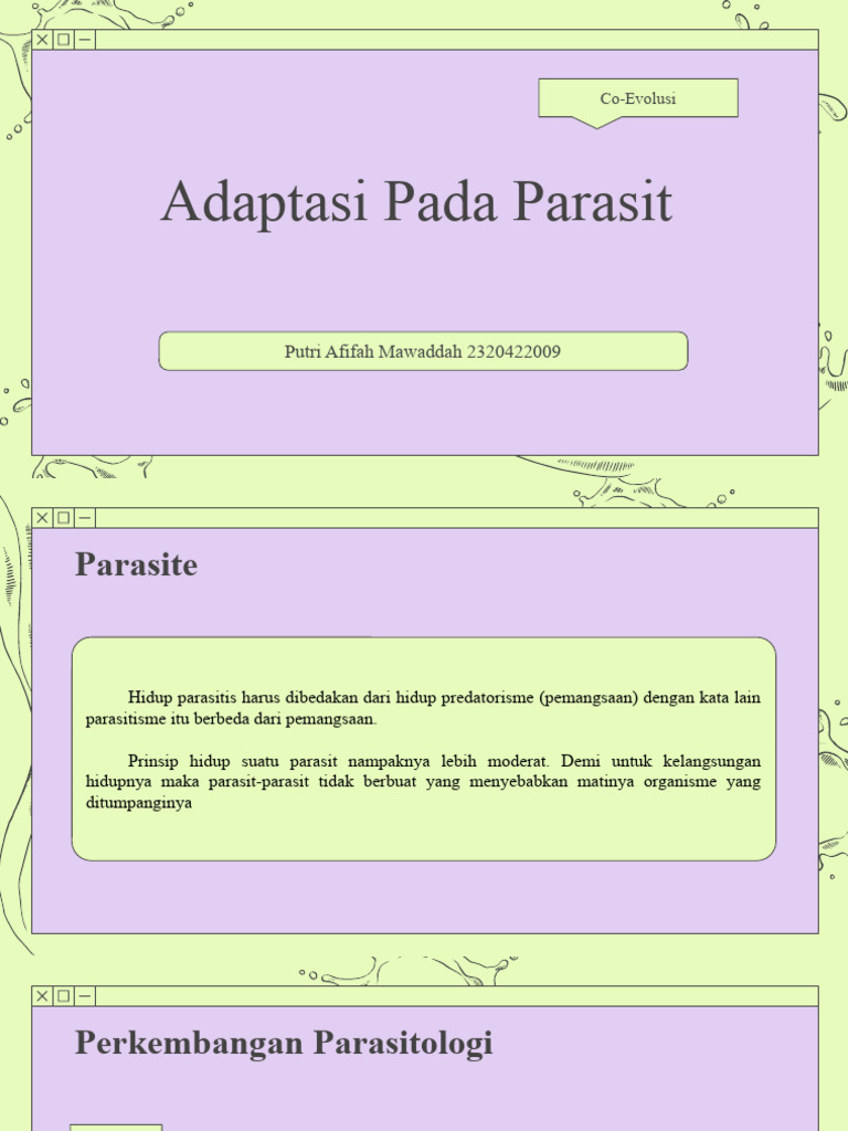 Adaptasi Pada Parasit | PDF | Ilmu Sosial | Sains & Matematika