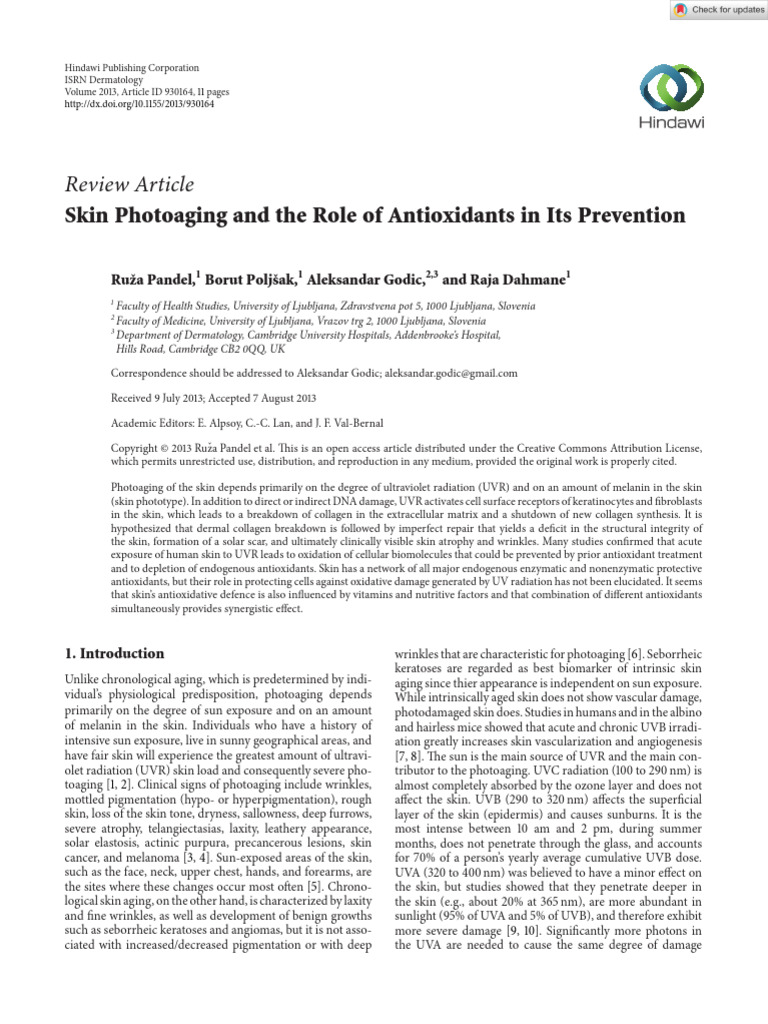 International Scholarly Research Notices - 2013 - Pandel - Skin ...
