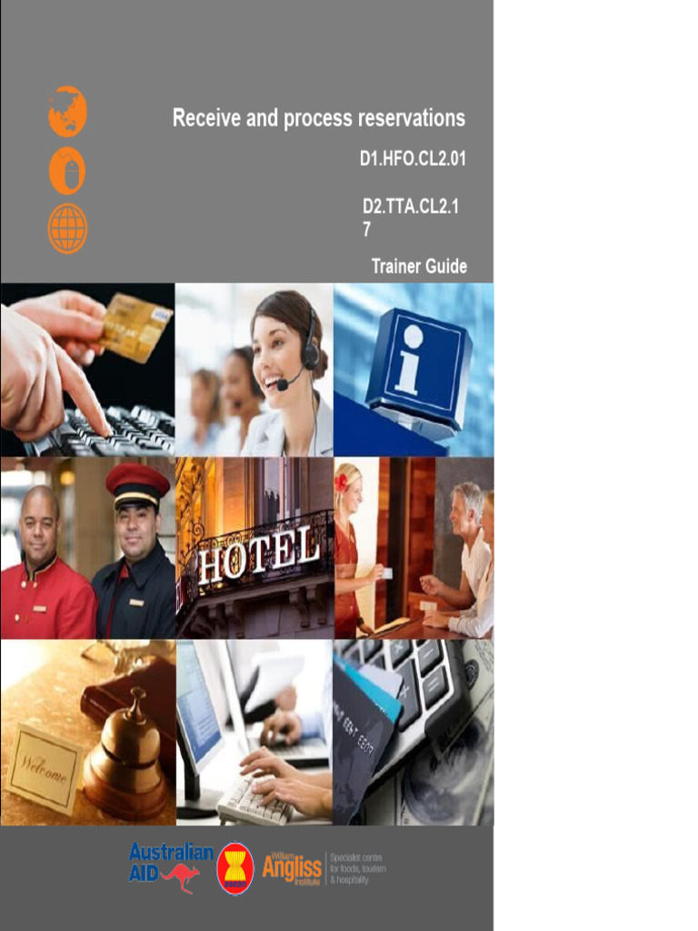 Receive and Process Reservations: D1.HFO - CL2.01 D2.TTA - CL2.1 7 ...