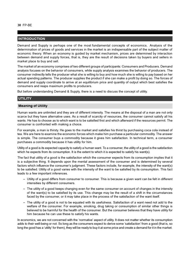 Business Economics (FndProg) | PDF | Utility | Economics