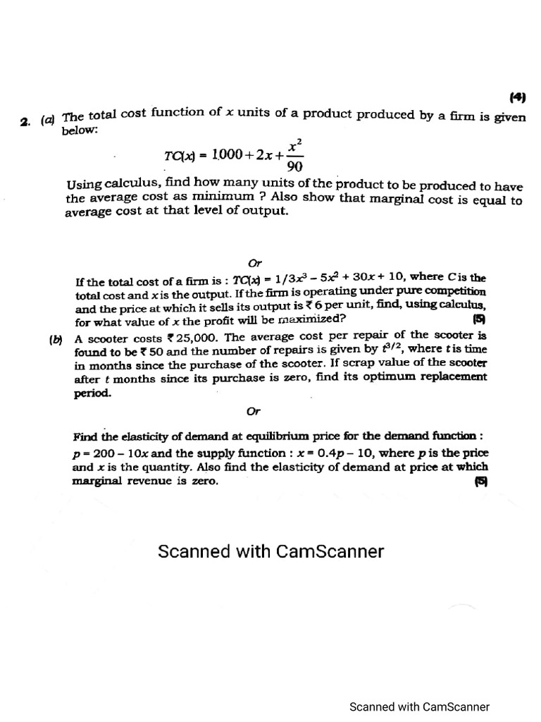 Differentiation Previous Year Papers Pdf