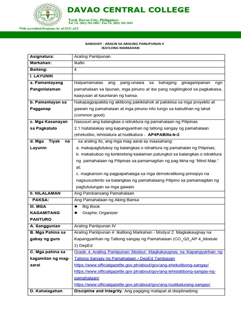 LESSON PLAN AP4 Detailed | PDF