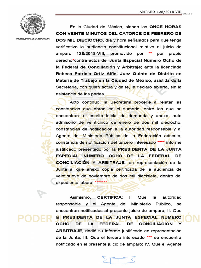 Conceden Marco Antonio Alonso Interrupcion Al Cauce Al Procedimiento Legal 17 | PDF ...