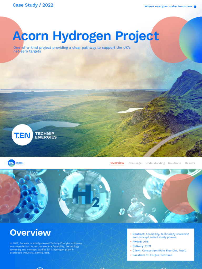 Acorn Hydrogen Project Case Study | PDF | Carbon Capture And Storage | Hydrogen