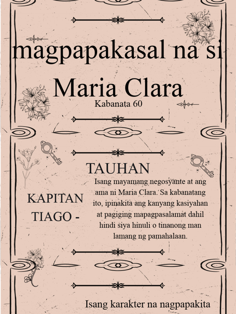 Kabanata 60 Ang Kasal Ni Maria Clara | PDF