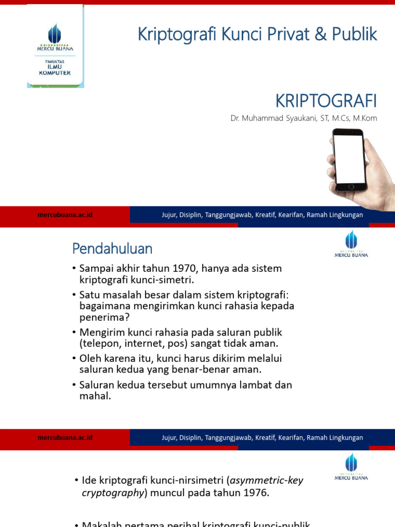 2-Kriptografi Kunci Priva Dan Publik | PDF
