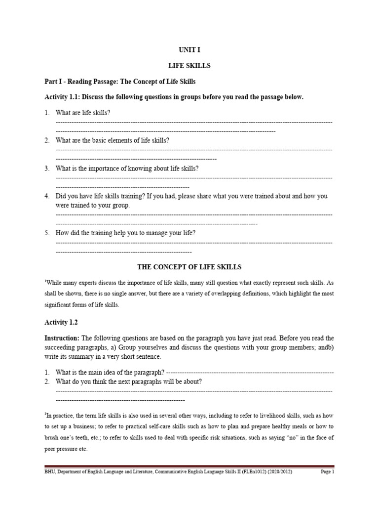 Communicative English Skills II Edited | PDF | Grammatical Tense ...