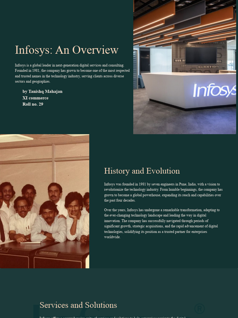 Infosys An Overview | PDF | Innovation | Investing