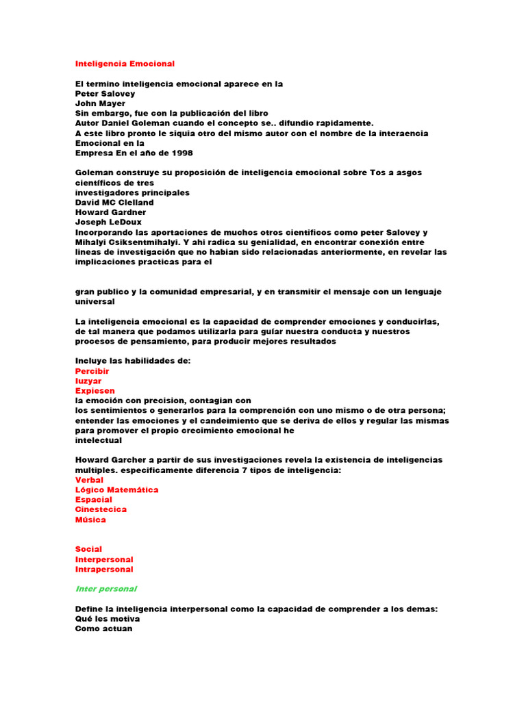 Pasicologia Seño Roxana | PDF | Las emociones | Inteligencia emocional