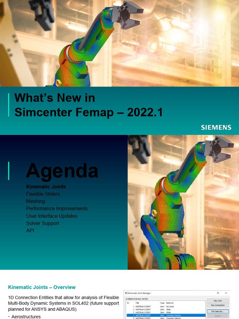 Simcenter Femap v2022 1 Whats New | PDF | Kinematics | Friction