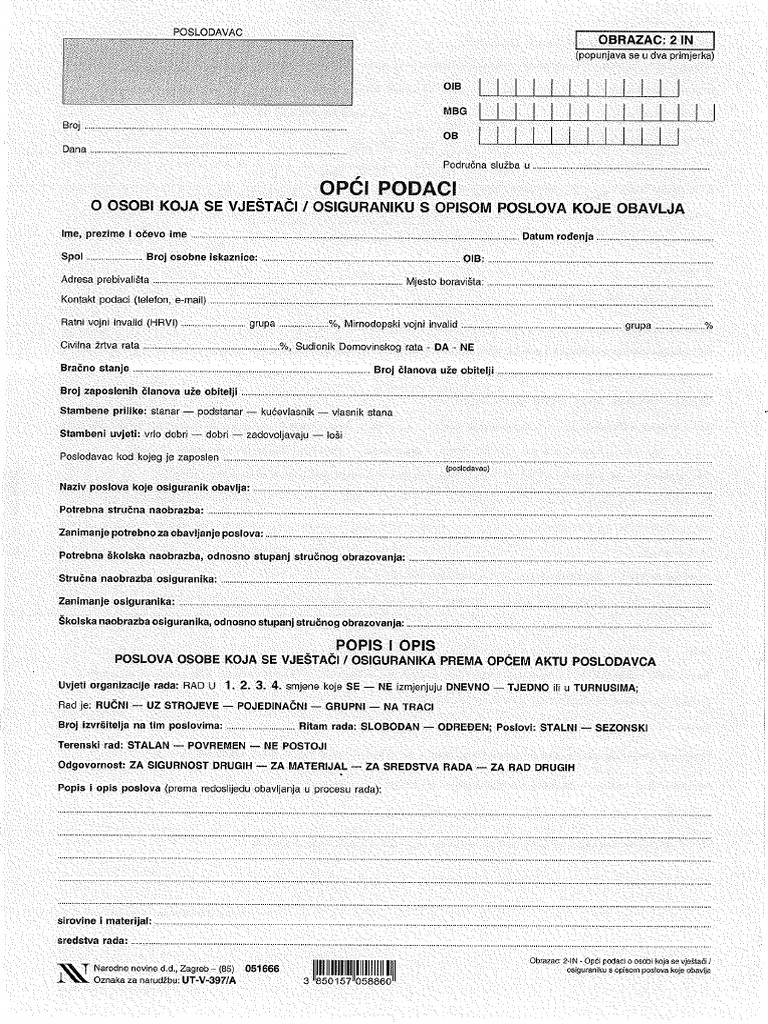 Obrazac 2-IN str1. | PDF