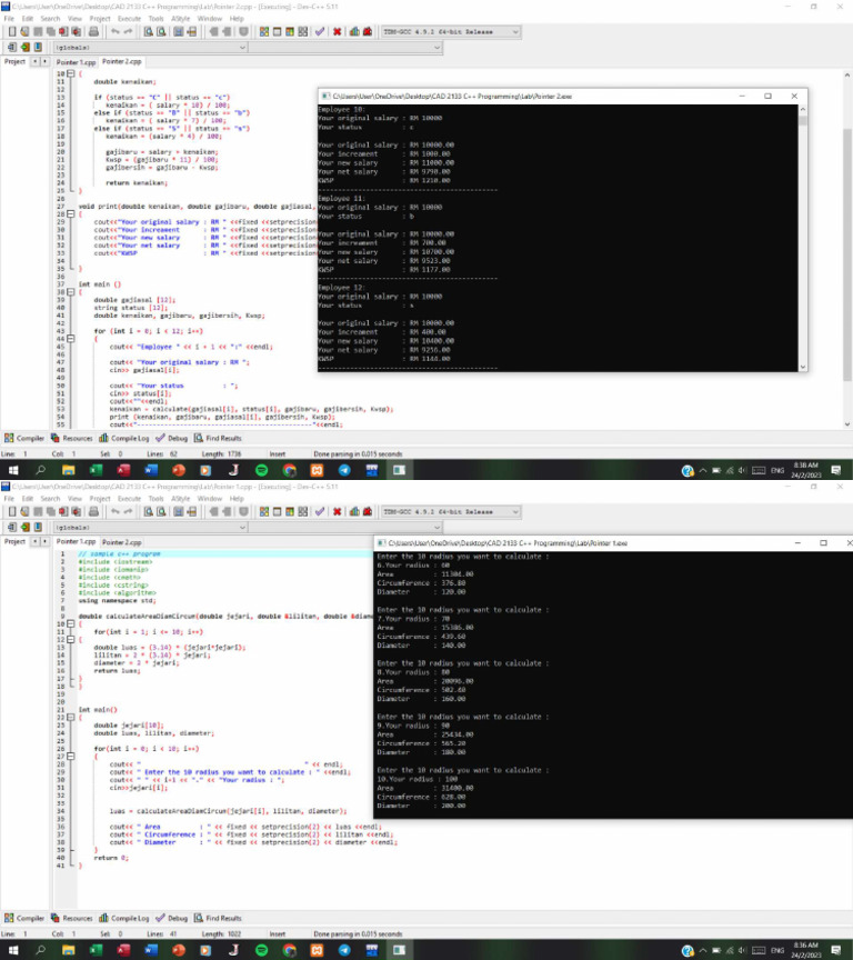 Lab function+pointer | PDF
