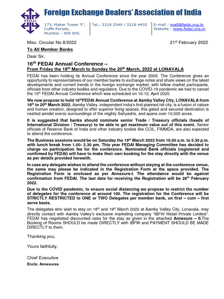 16th FEDAI Annual Conference 2022 | PDF | Foreign Exchange Market ...