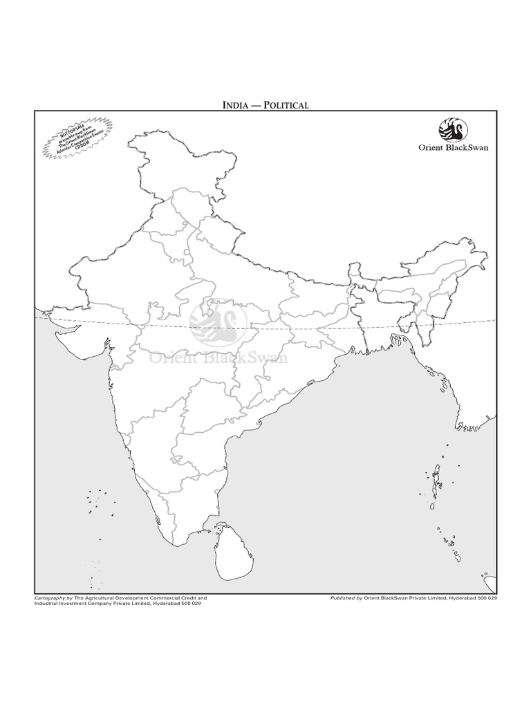 Printable Political Map of India | PDF