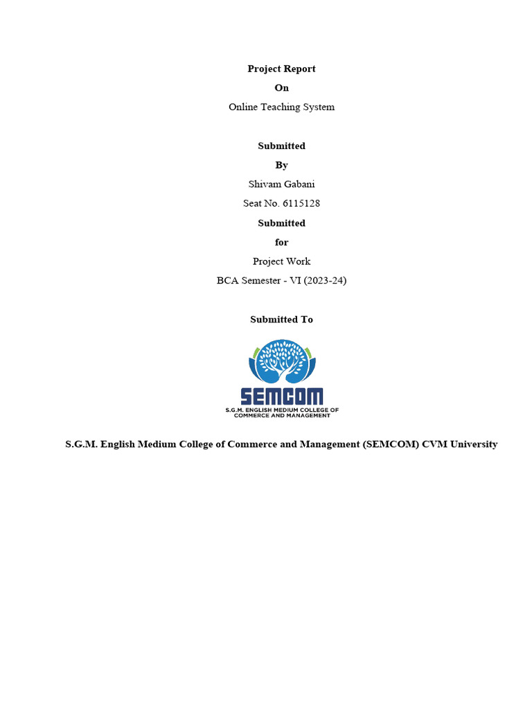 65 Report | PDF | Educational Technology | Databases 65 Report | PDF | Educational Technology | Databases