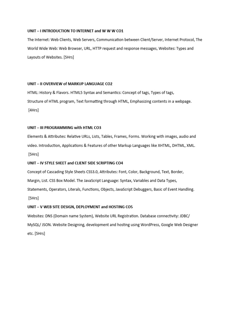 Iwt Syllabus | PDF | Business | Computers
