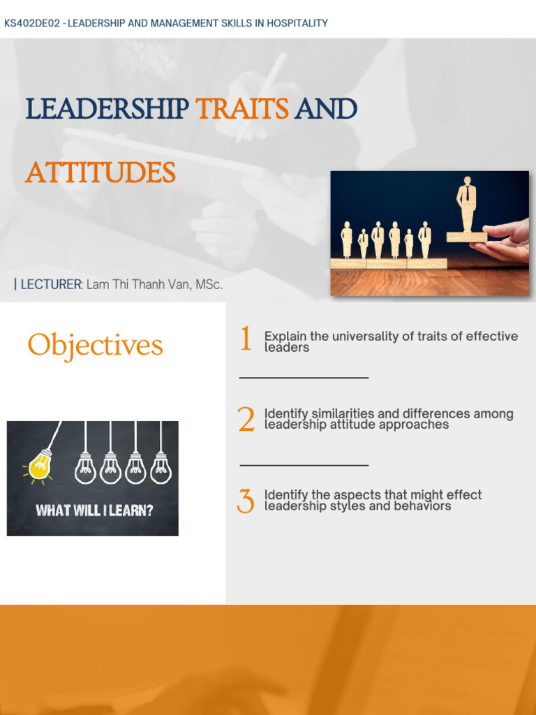 Lesson 2 - Leadership Traits and Attitudes | PDF