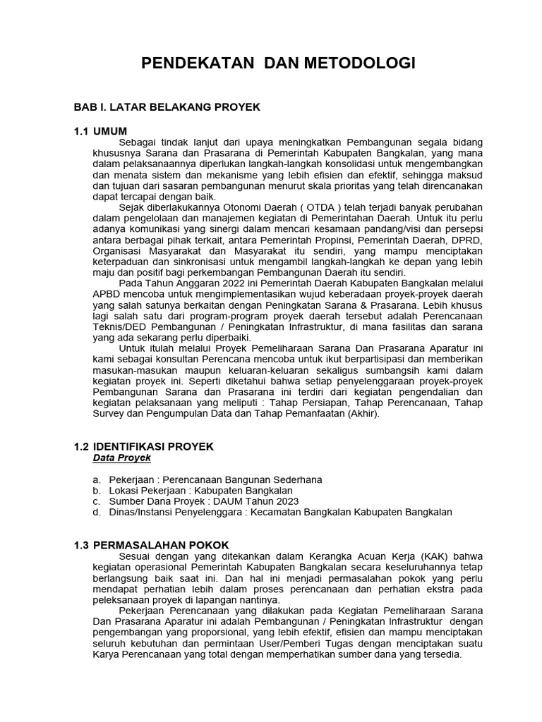 Metodologi Dan Pendekatan | PDF