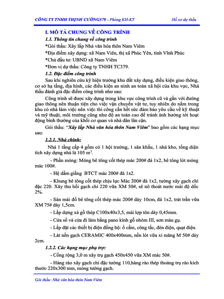 Edoc - Pub 3 Thuyet Minh BPTC | PDF