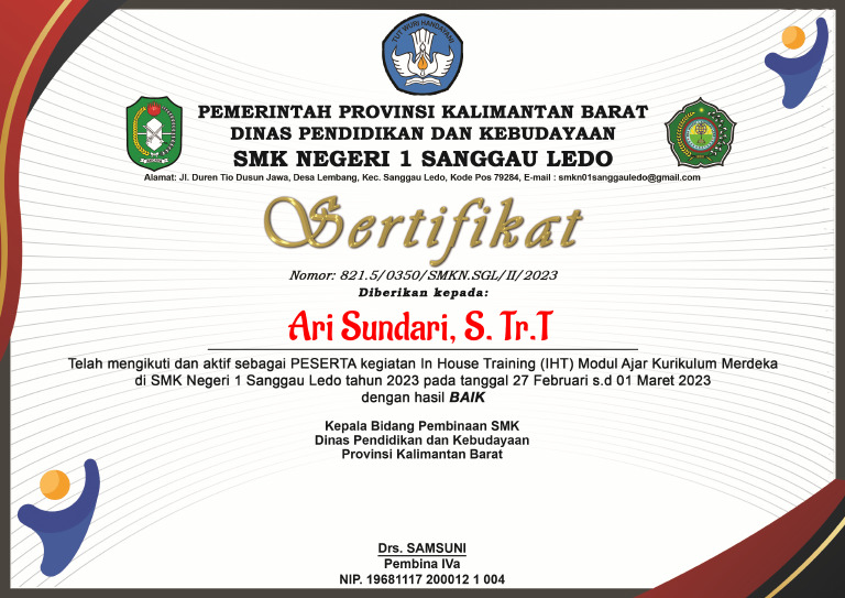 Ari Sundari, S. Tr.T | PDF