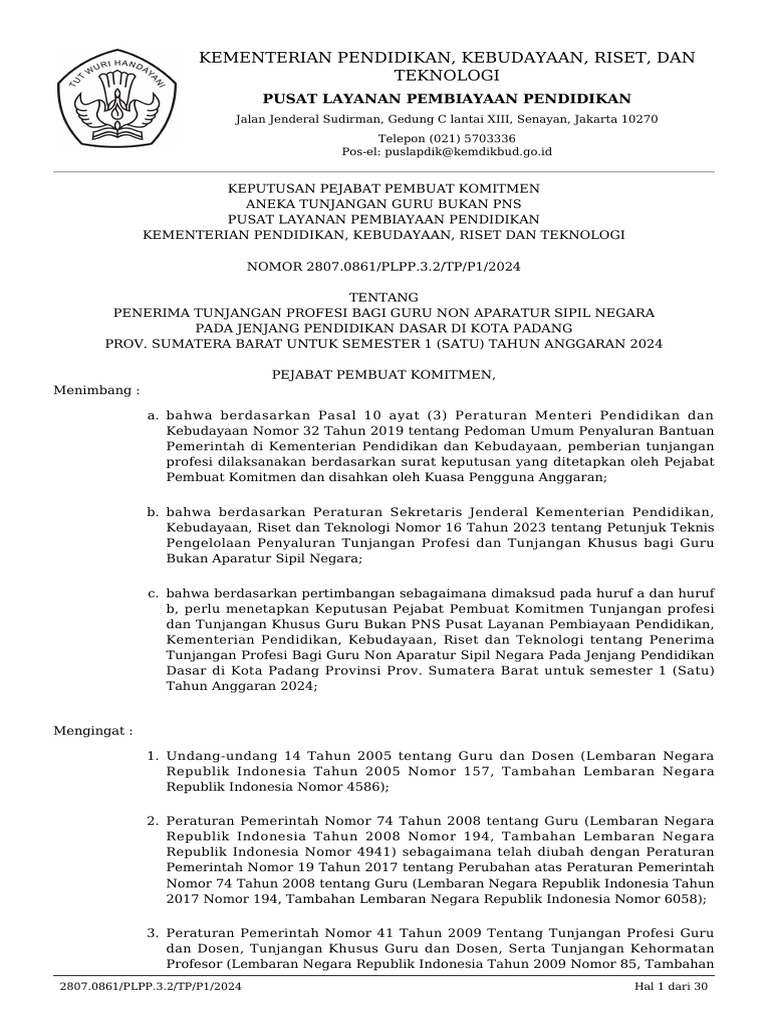 Sk-Tp-Dekon-2807.0861 PLPP.3.2 TP P1 2024 | PDF