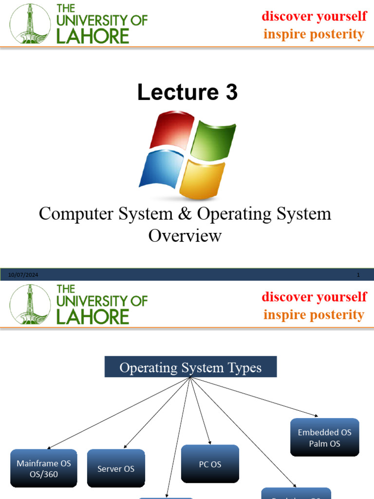 Lecture 3 Chapter 1 | PDF | Operating System | Embedded System Lecture 3 Chapter 1 | PDF | Operating System | Embedded System