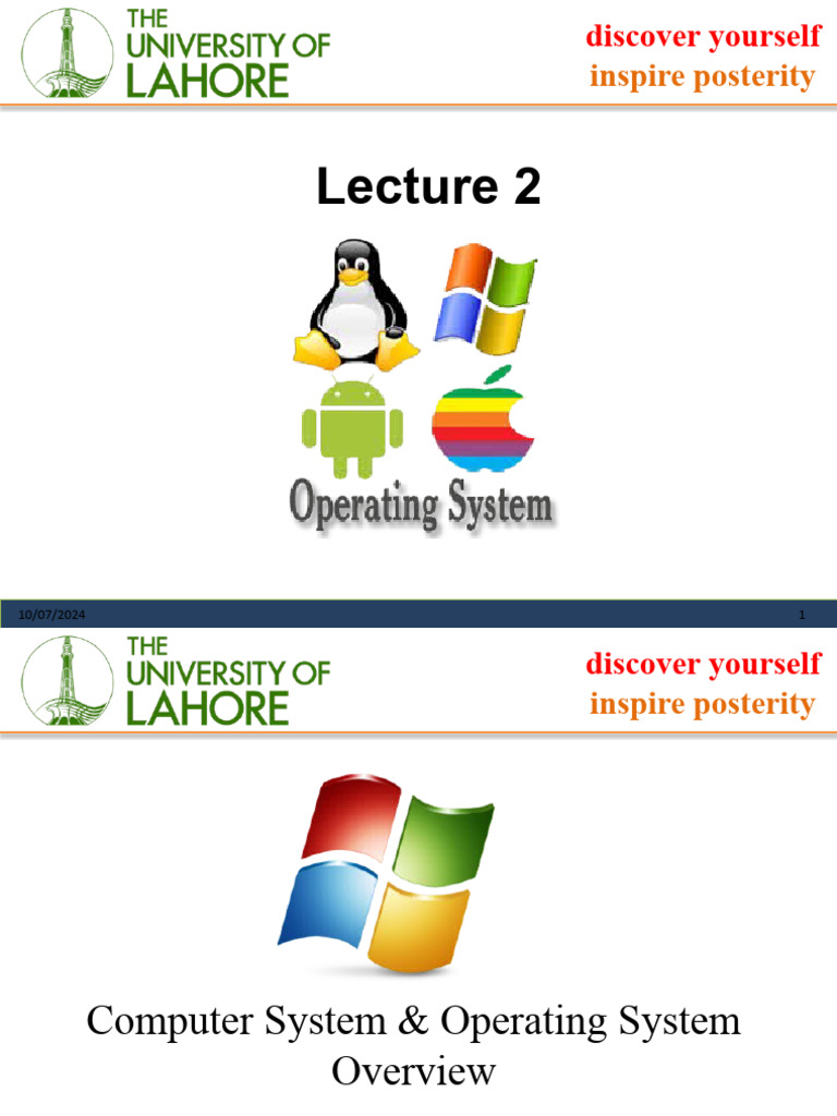 Lecture 2 Chapter 1 | PDF | Operating System | Microsoft Windows